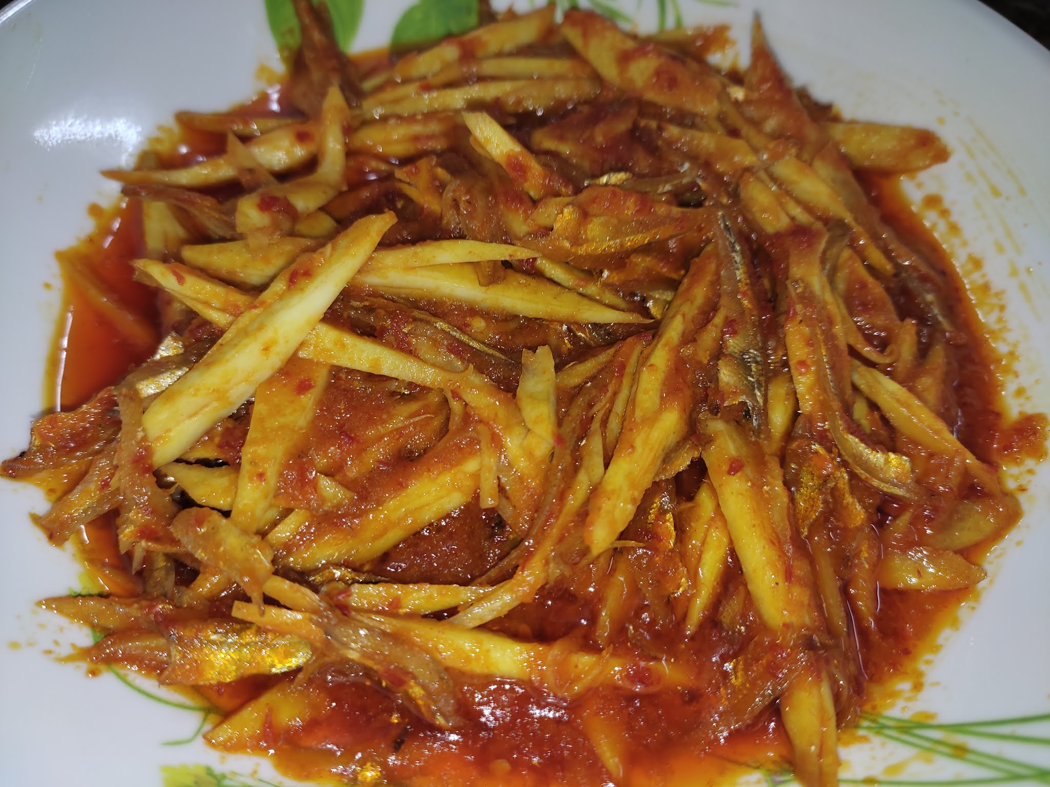 namakucella: SAMBAL TUMIS BUAH MACANG MUDA DENGAN IKAN BILIS