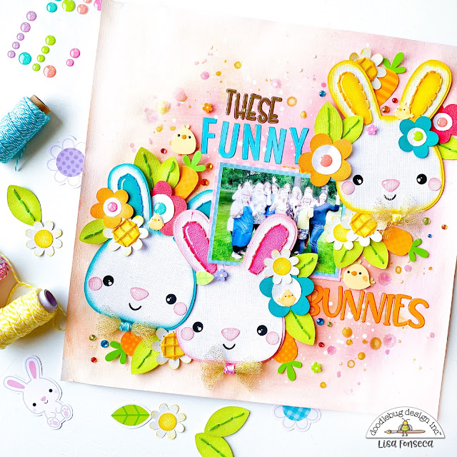 Doodlebug Design Inc Blog: HIPPITY HOPPITY FUNNY BUNNIES LAYOUT | with Lisa
