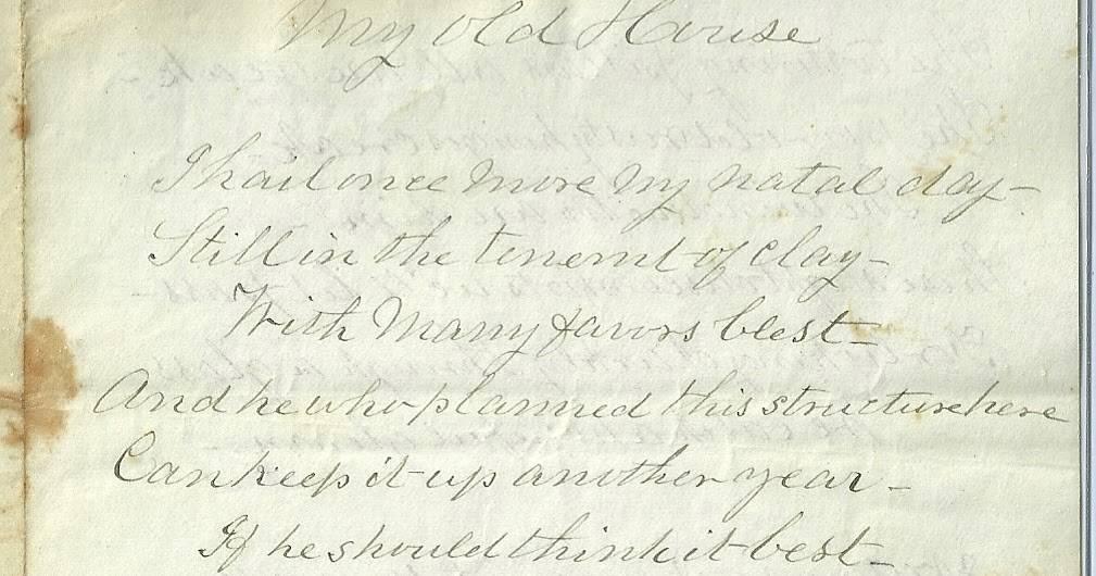 Heirlooms Reunited: Poem Written by Zeruiah (Powers) Ormsby of Fayette ...