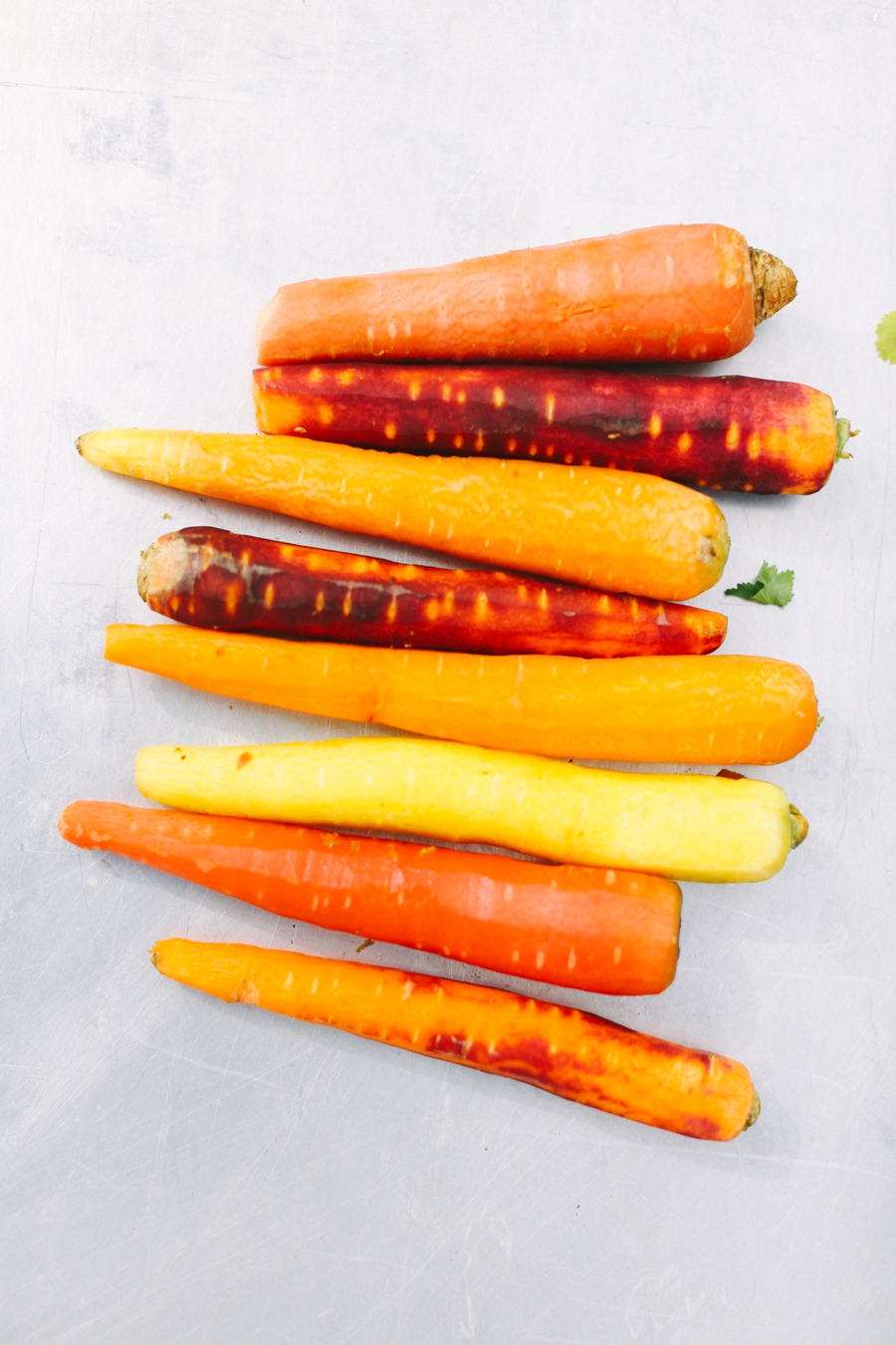 Rainbow Carrots: food styling | The Colorful Living Project