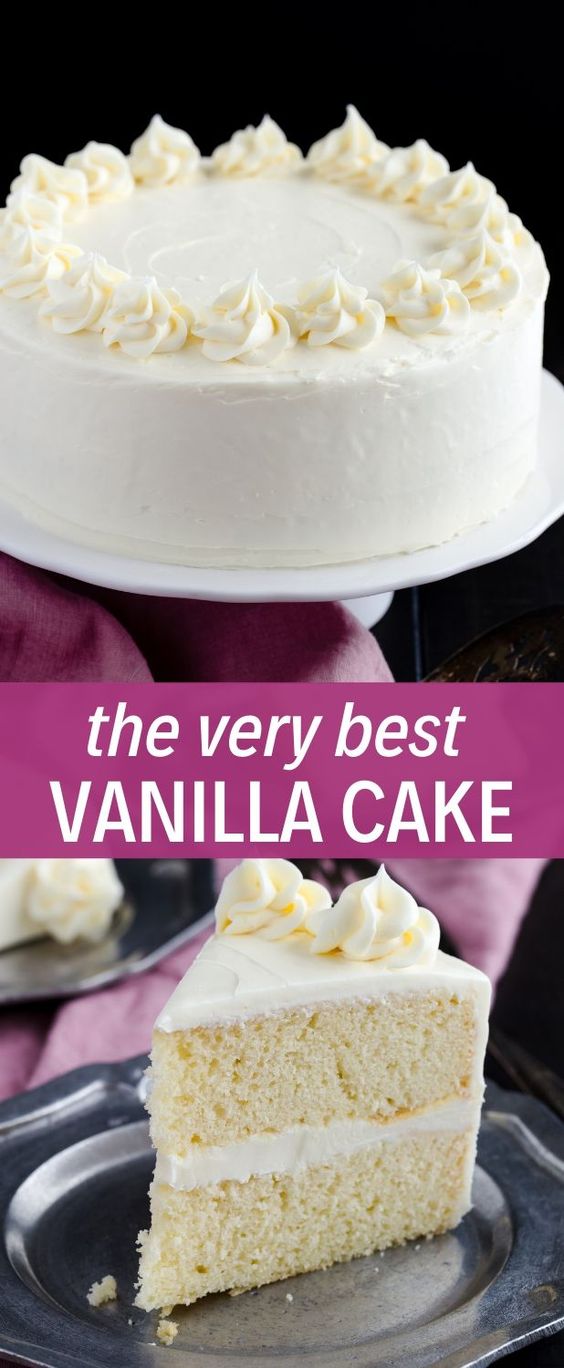 Basic Vanilla Cake - Food Favorie