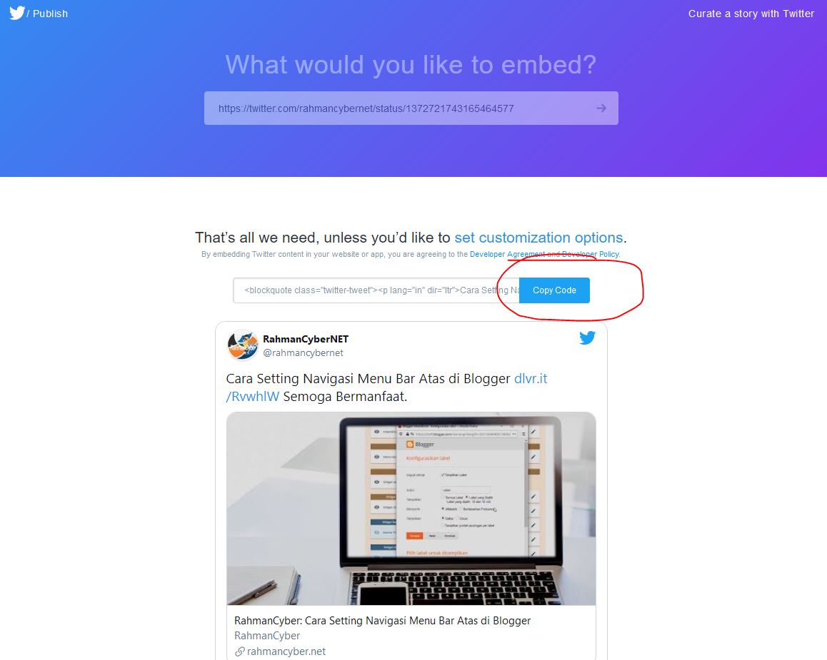 Easy Ways to Embed the Latest Twitter Posts on Blogger - MyShortTips