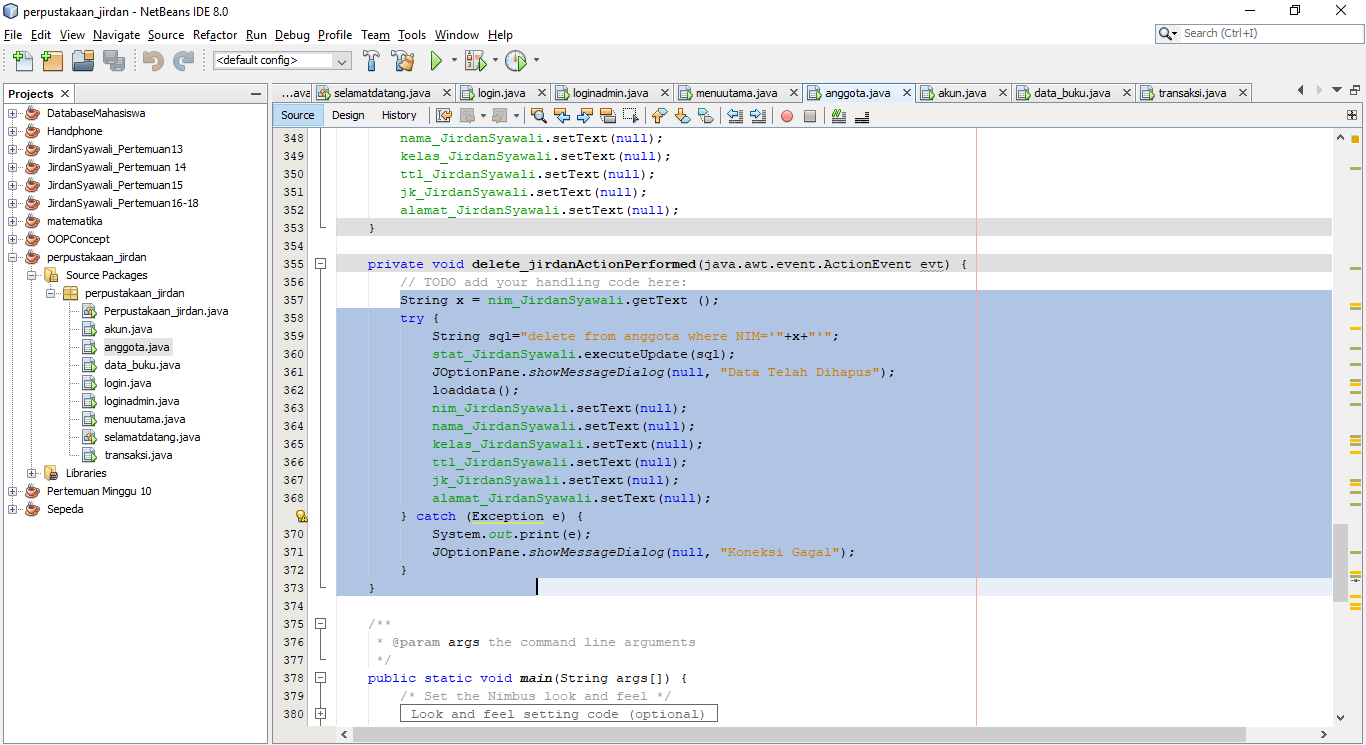 Cara Membuat Program Peminjaman Buku dengan Netbeans & XAMPP - UAS ...