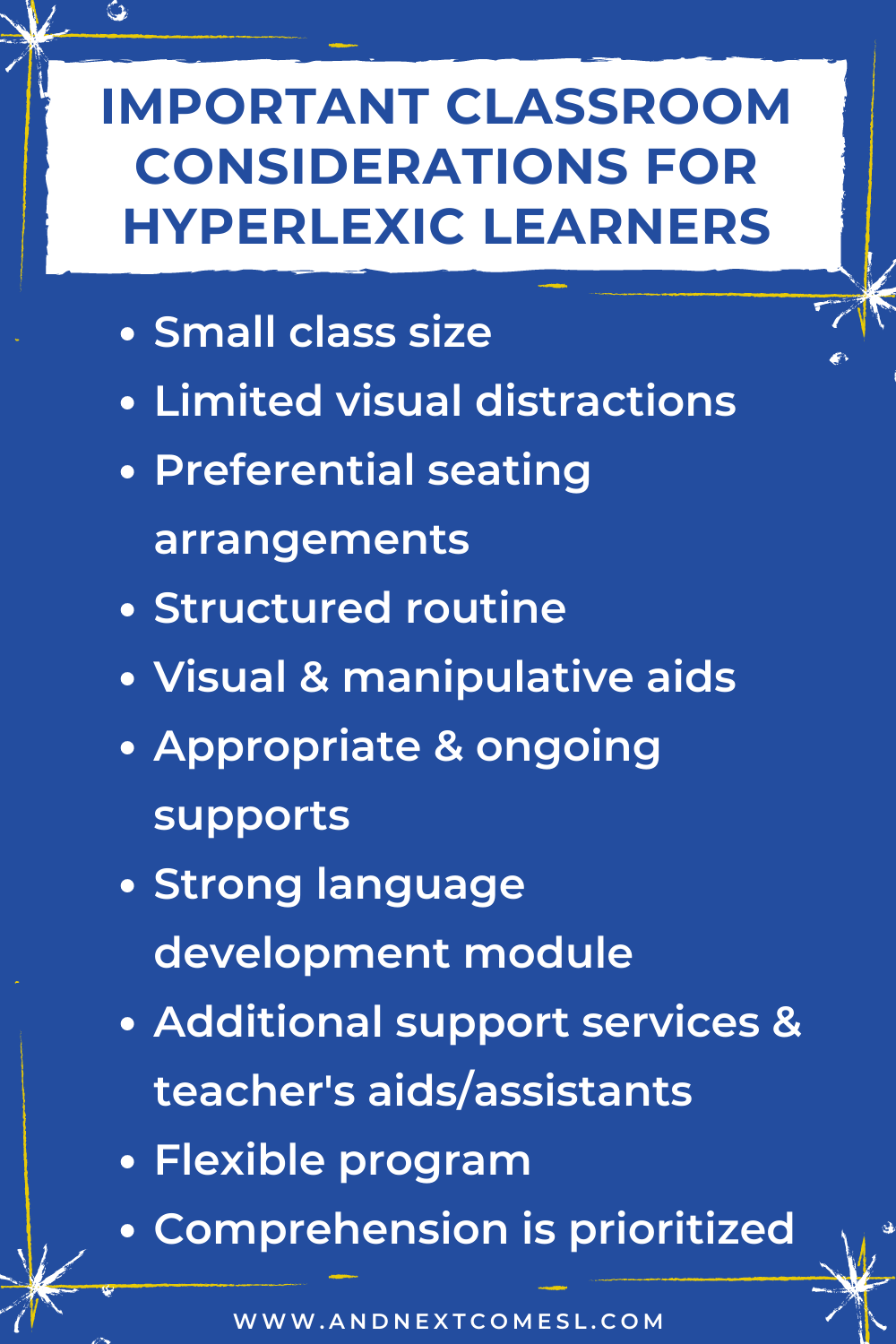 10 Important Classroom Considerations for Hyperlexic Learners | And ...