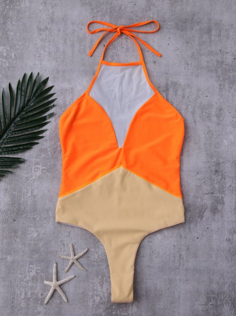 SOPHIEsticated: Dare to Bare: Orange Bathing Suit 2017
