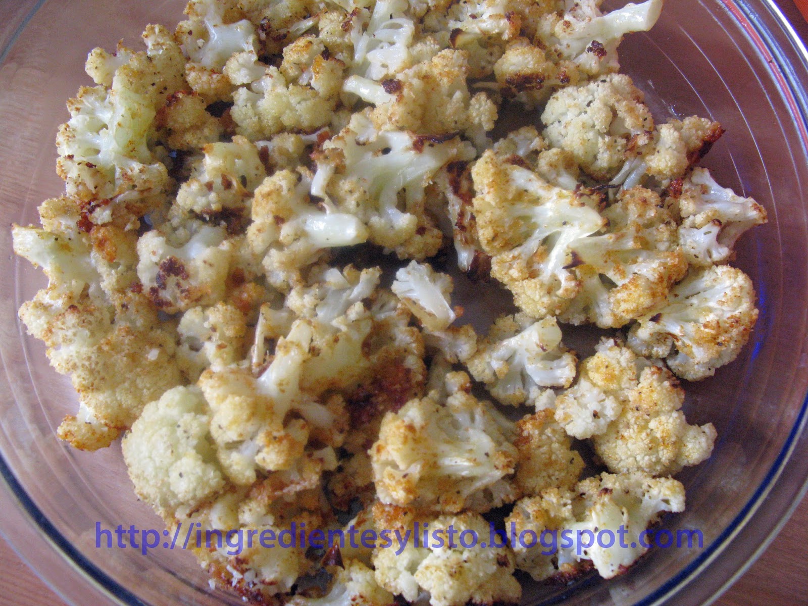 Ingredientes y ¡Listo!: Coliflor Horneada a la Parmesana