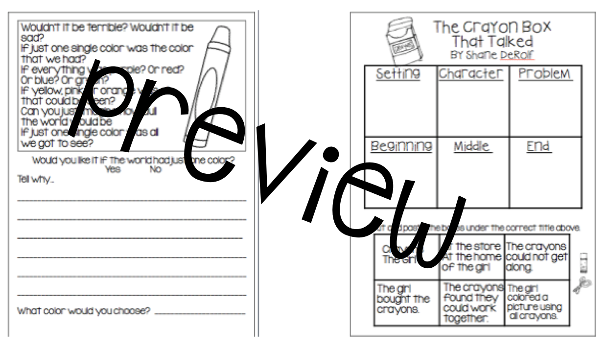 1st Grade Hip Hip Hooray!: Martin Luther King...The Crayon Box that Talked