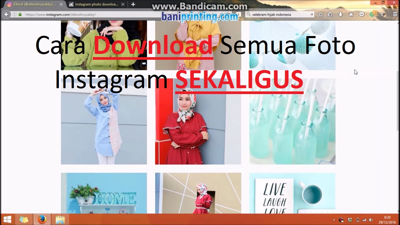 Cara simpan Foto Instagram sekaligus dengan Mudah ~ Belajar Design ...