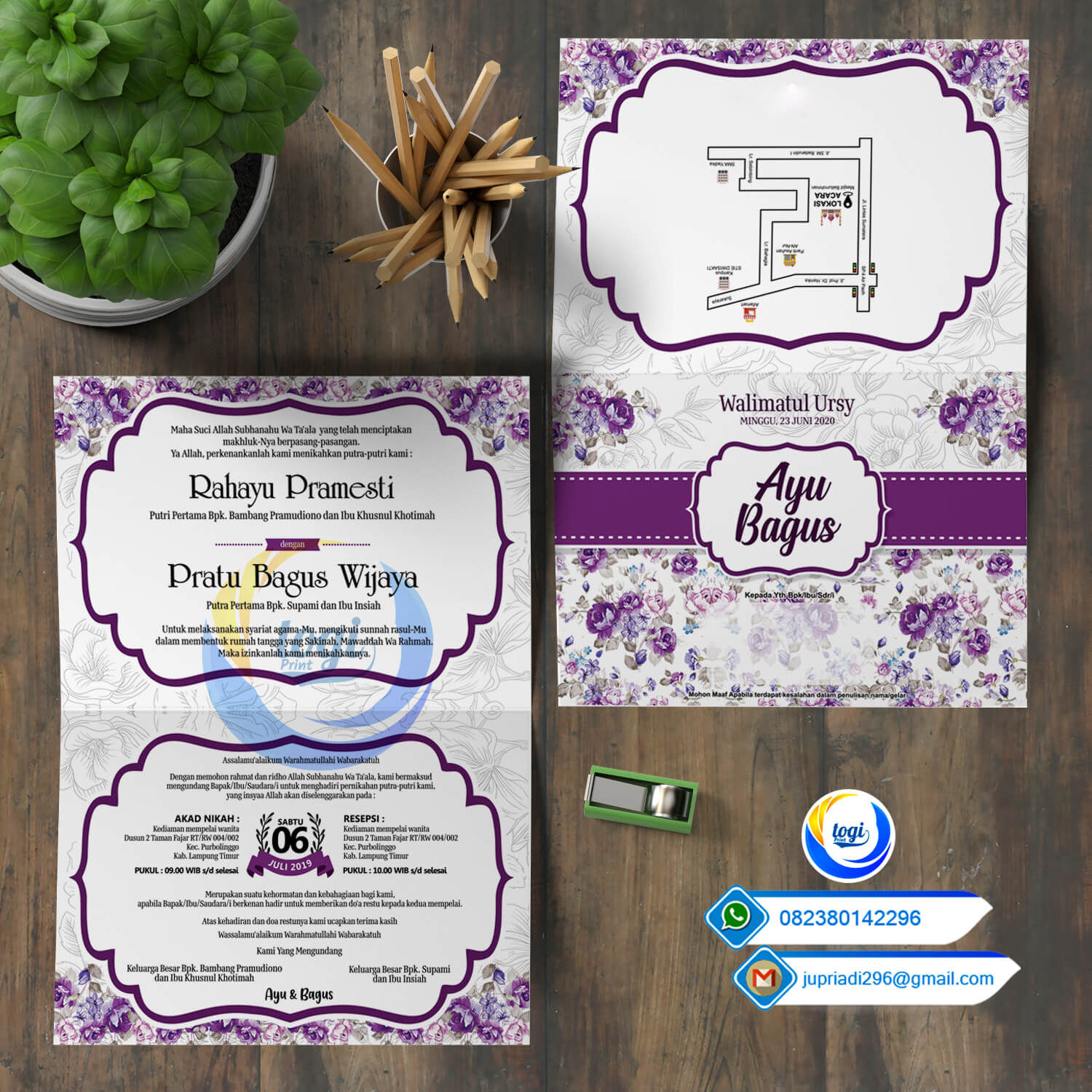 100 Download Template Desain Undangan Pernikahan Custome Elegan Cdr ...