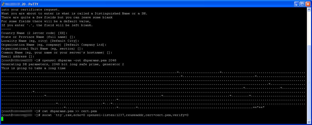 Shell inversa interactiva y cifrada con socat y openssl