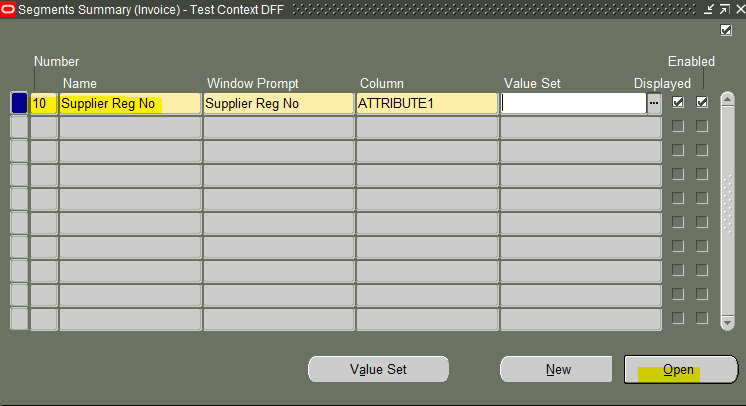 Oracle Applications Blog How To Enable Dff In Oracle Apps R12
