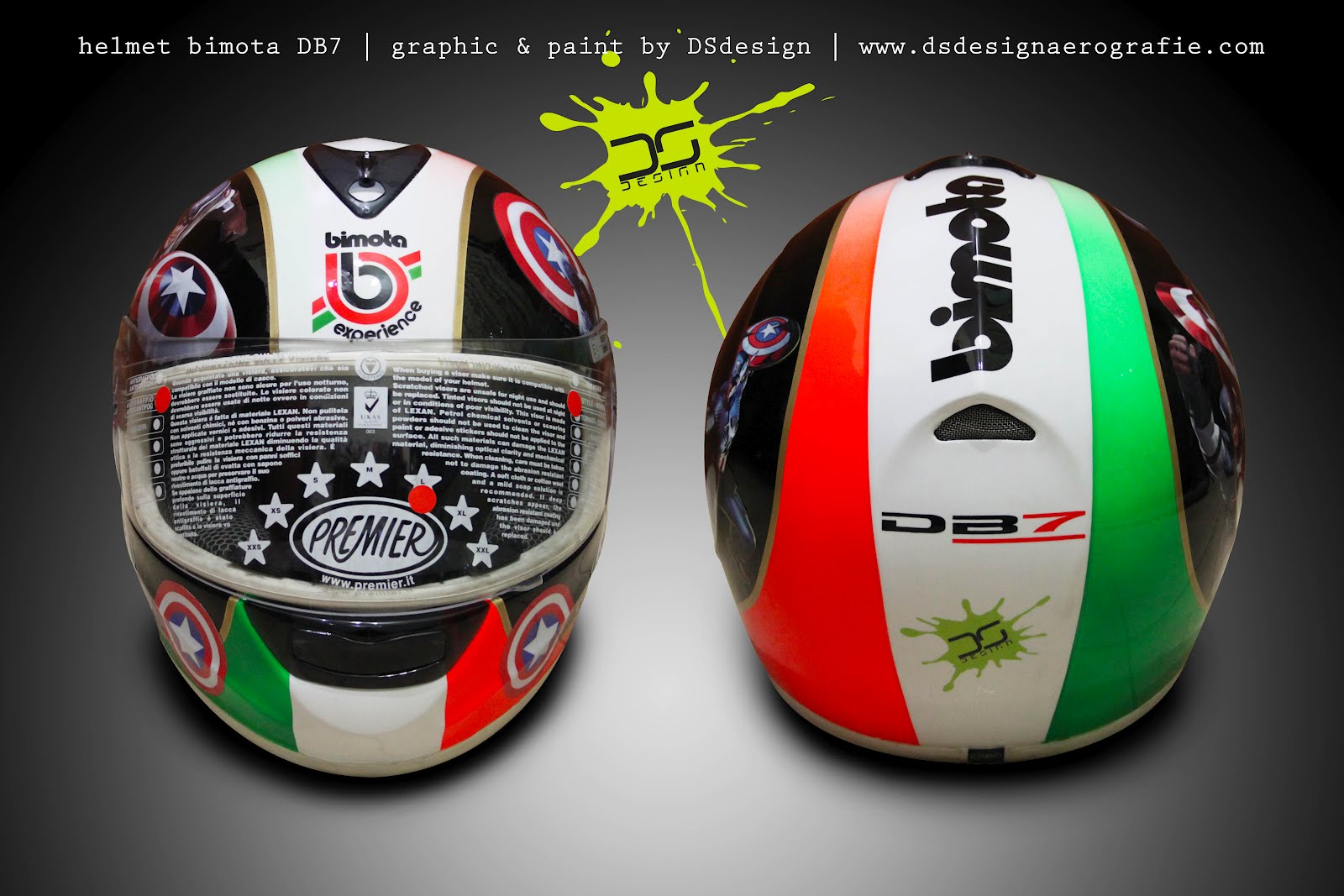 Racing Helmets Garage: Premier Monza "Bimota DB7" by DS Design Aerografie