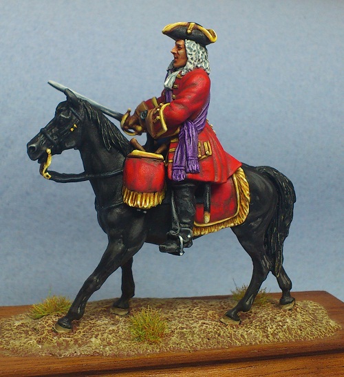 ---PAINTED HEROES---: Drabant Miniatures 40mm Mounted British Officer 1701