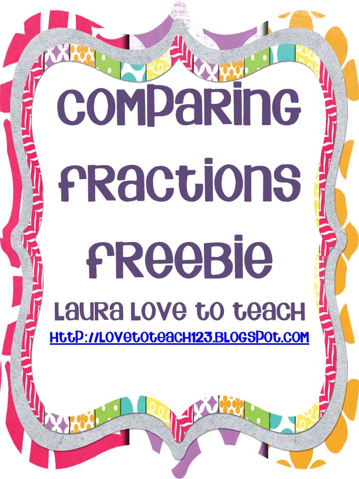 3-6 Free Resources: Comparing Fractions Freebie