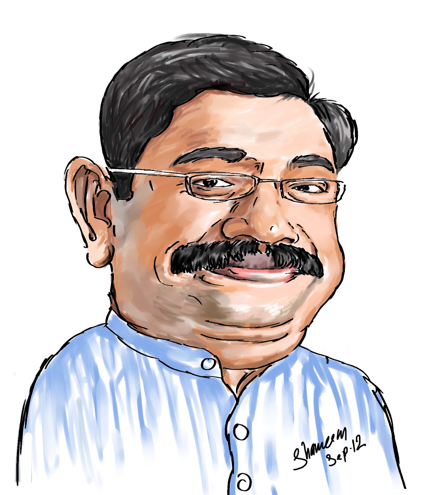 Creative Artist. Shameem : music director sarath ,caricaturised version