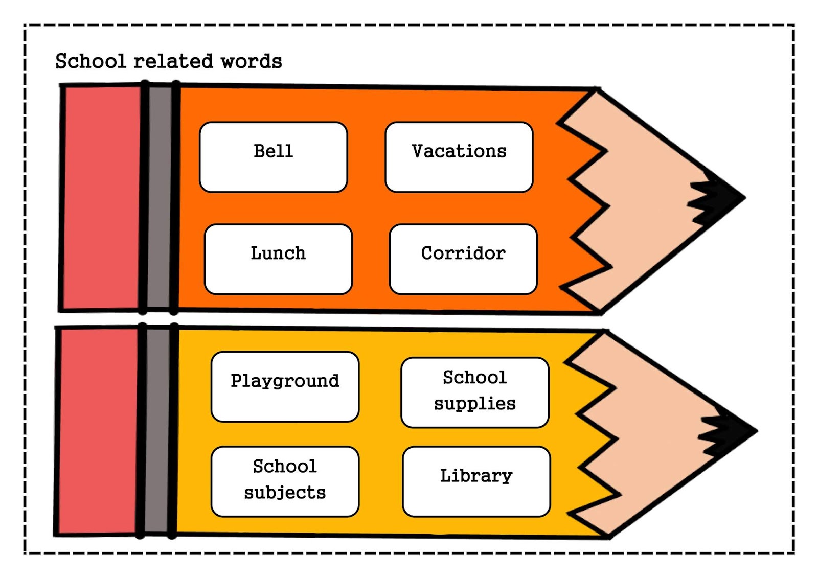 We Teach English School Related Words we-teach-english-school-related-words