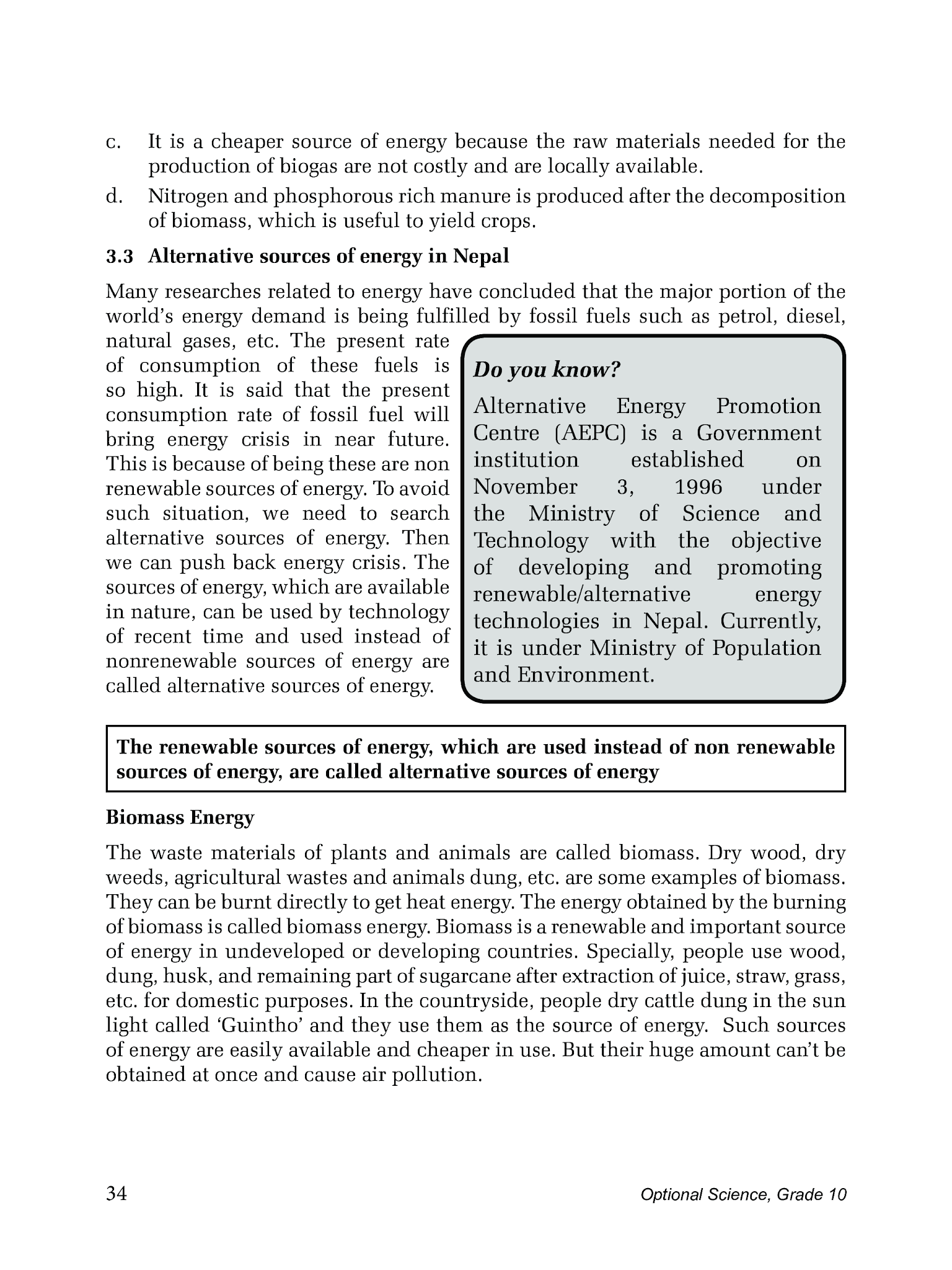 Optional-Science-Grade-10