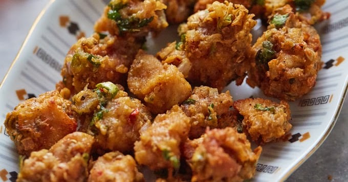Pakora Comida hindú receta sencilla