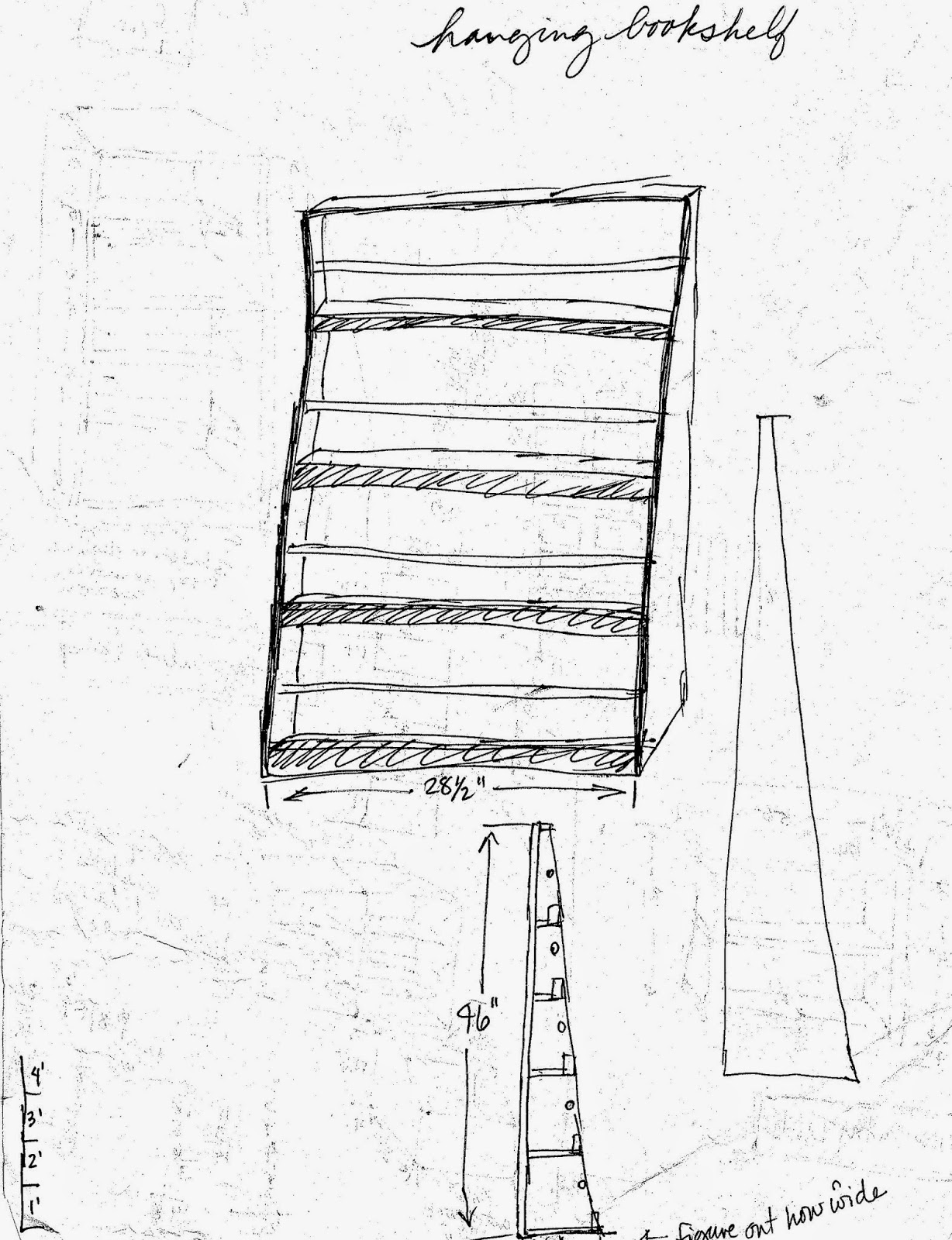 1001 Goals: DIY Hanging Bookshelf