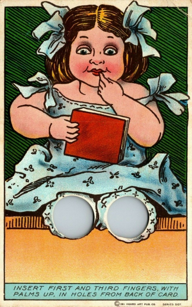 Strange Novelty Hole Postcards From the Early 20th Century ~ Vintage ...