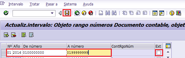 FI-GL: Crear Rangos de Numeros de Documento manualmente