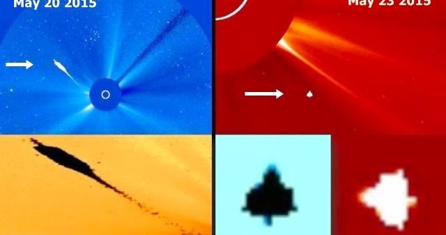 More UFO activity around the Sun - Huge Unidentified Objects spotted by ...