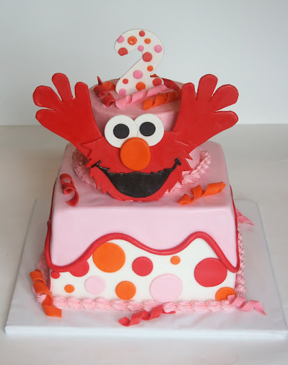 And Everything Sweet: Girly Elmo Cake