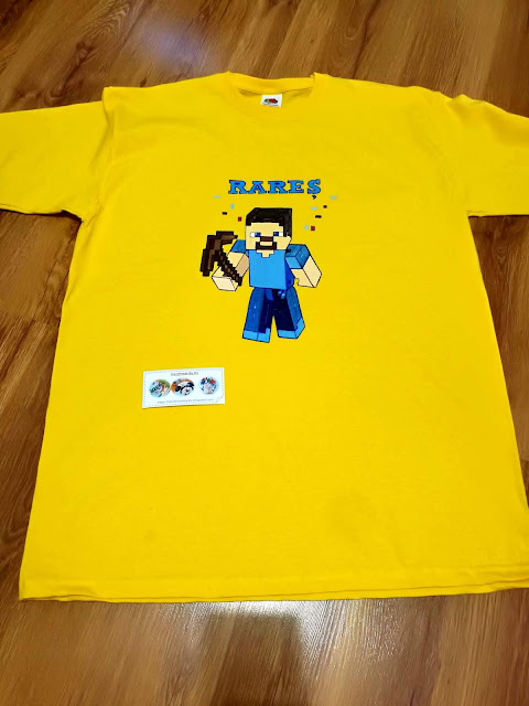 Handmade By Do : Hand painted T-shirt " Steve- Minecraft"/ Tricou ...