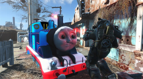 Thomas The Train Wrecks Havoc in Fallout 4 | Yhan Game