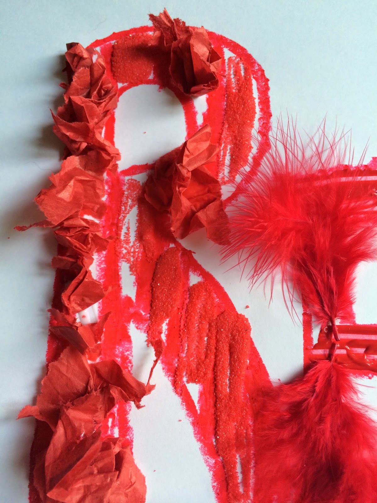 Mini Monets and Mommies: My Many Colored Days Art: Red Collage Theme