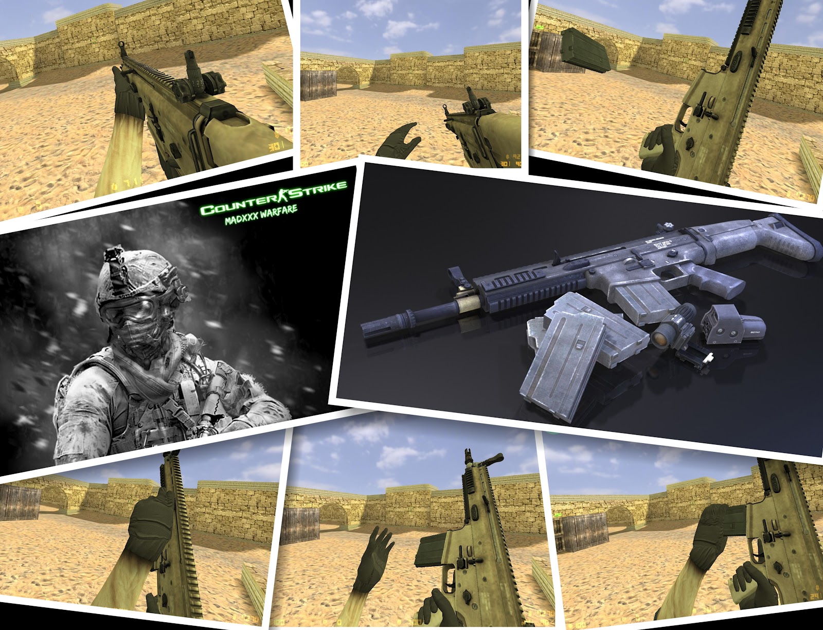 MadxXx Warfare (Custom Counter-Strike Skins): [CS:1.6] SCAR-L On ...