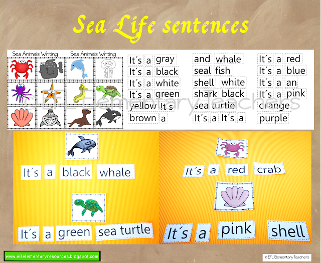 EFL Elementary Teachers: Sea, ocean or Underwater Animals Unit for ...