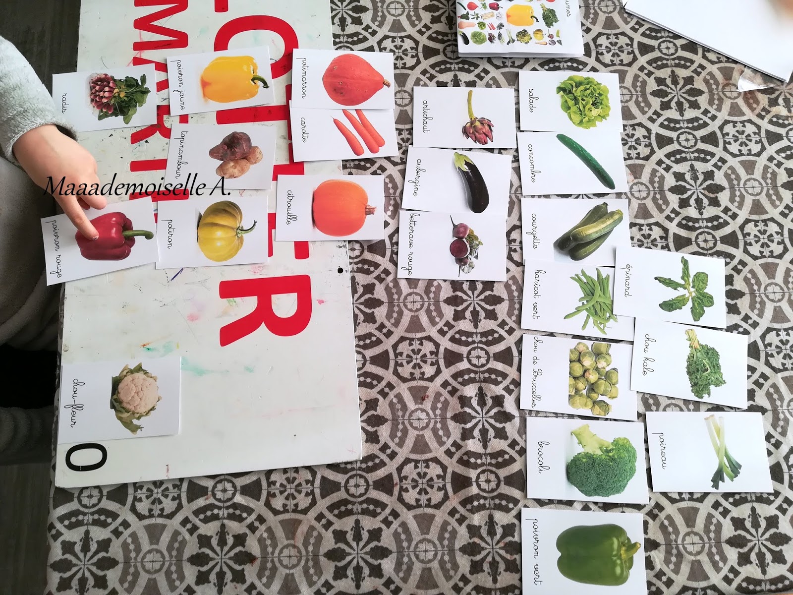 Maaademoiselle A.: || Activité - Cahier sur les légumes