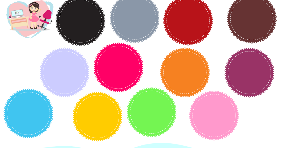 FRAMES REDONDO DIVERSAS CORES PNG - DOWNLOAD - Arte Digital Grátis