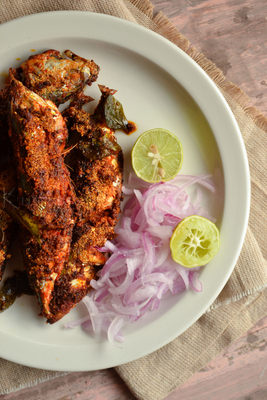 Karnataka Style Mackerel Fry | Bangada Fry | Rava Fish Fry | kurryleaves