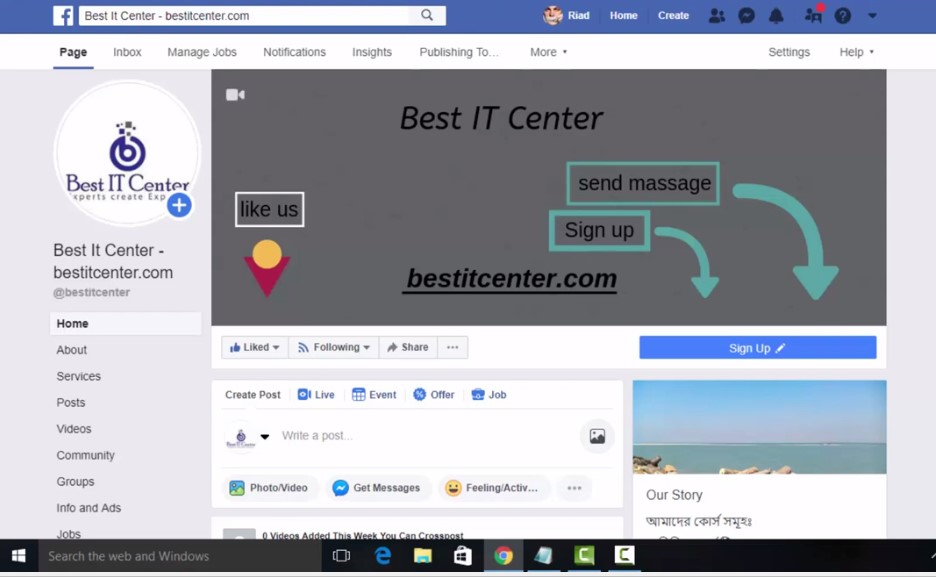 digital marketing fb page
