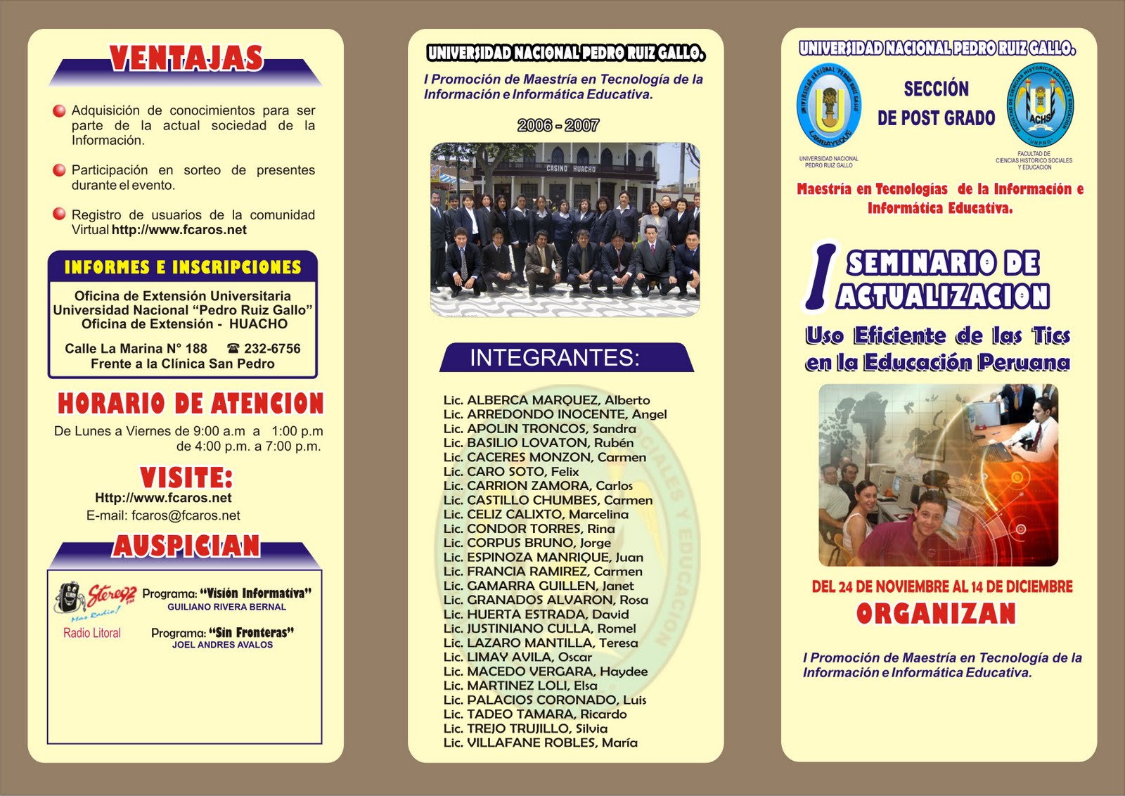 Diseño Publicitario: Modelo triptico