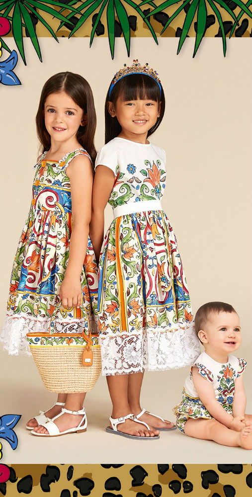Children's dresses in cheerful colors Spring and Summer 2021