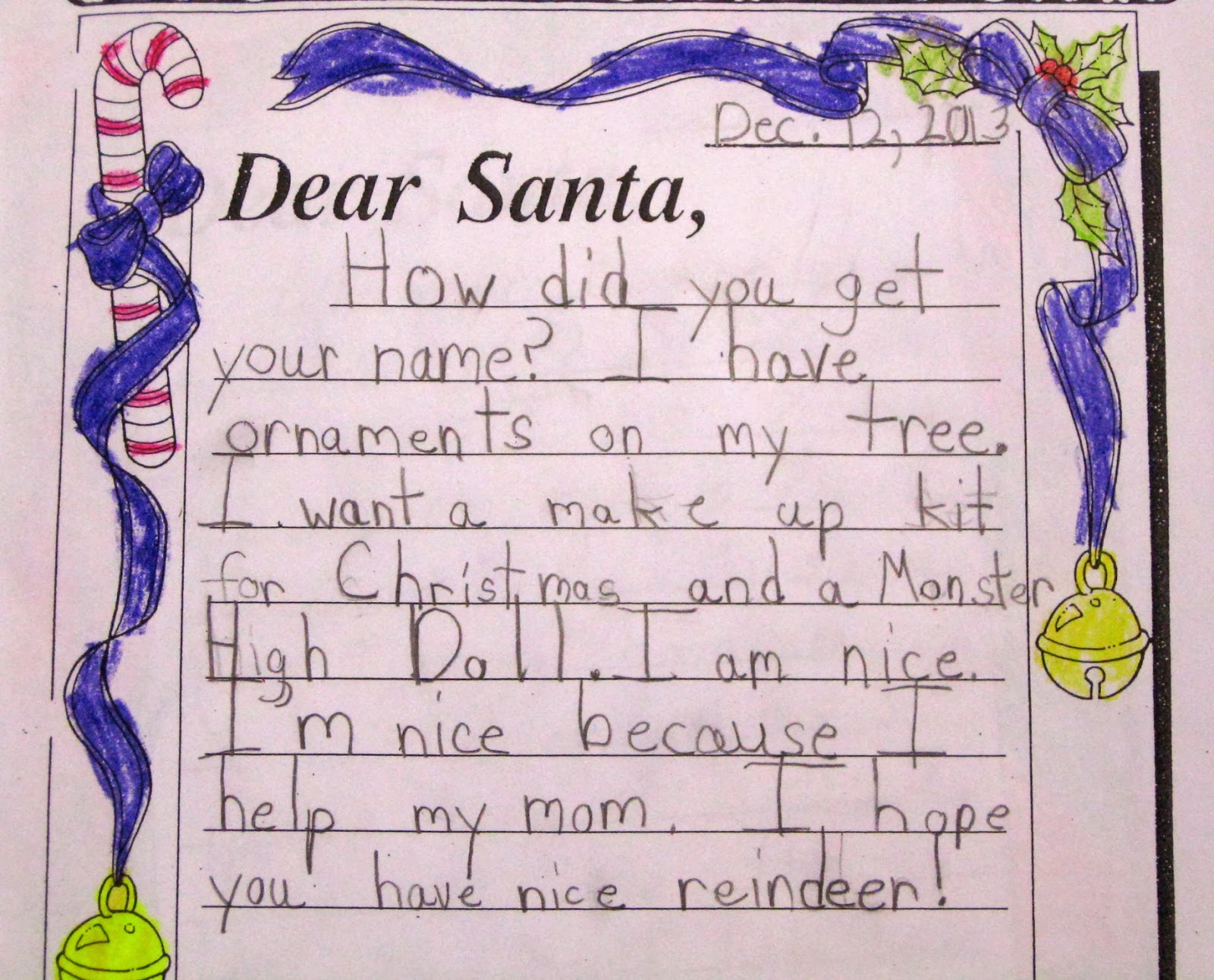 Paper Pumpkin: Dear Santa,