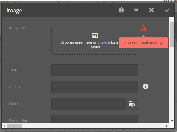 Experiencing Adobe Experience Manager Aem Cq Aem 62 Support Required Validator On