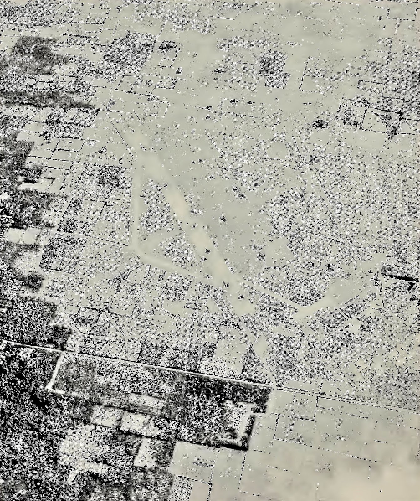 Lipa Airfield Runway with Bomb Craters, 1945 - Batangas History ...