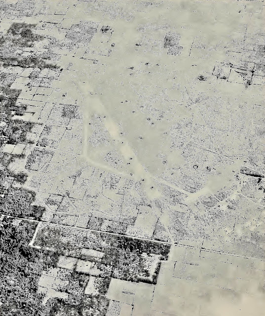 Lipa Airfield Runway with Bomb Craters, 1945 - Batangas History ...