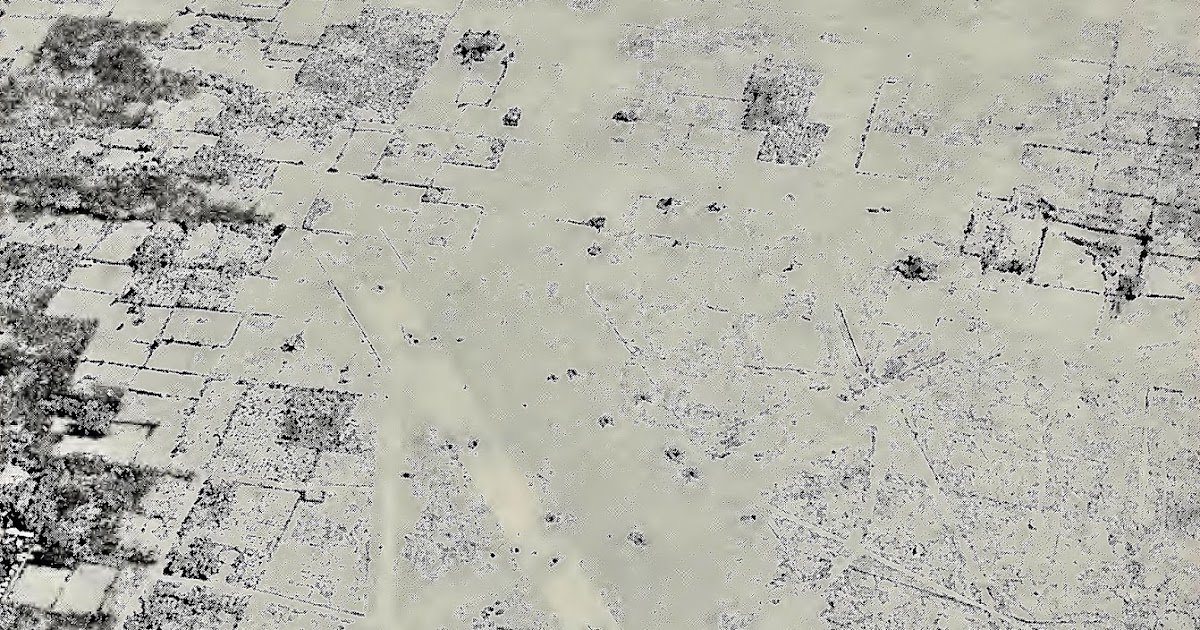 Lipa Airfield Runway with Bomb Craters, 1945 - Batangas History ...