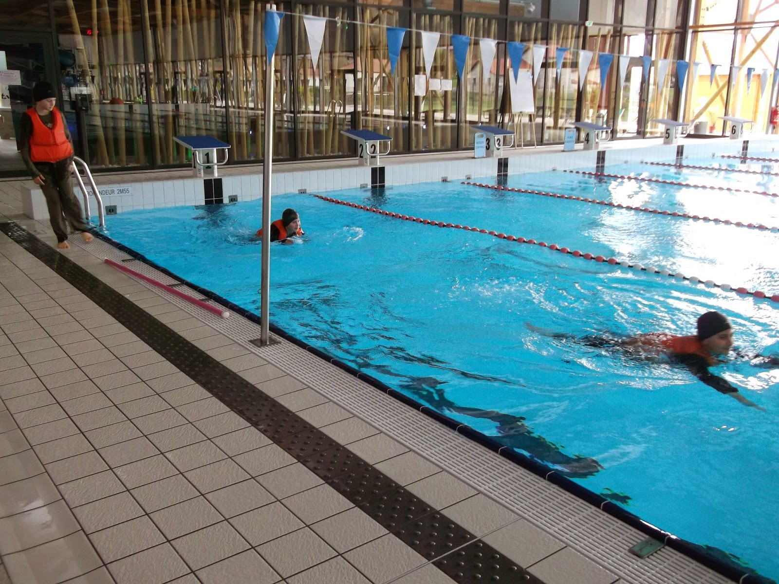 Ecole Primaire de Saint-Vérand: CM2 : Test de natation à l'Olympide
