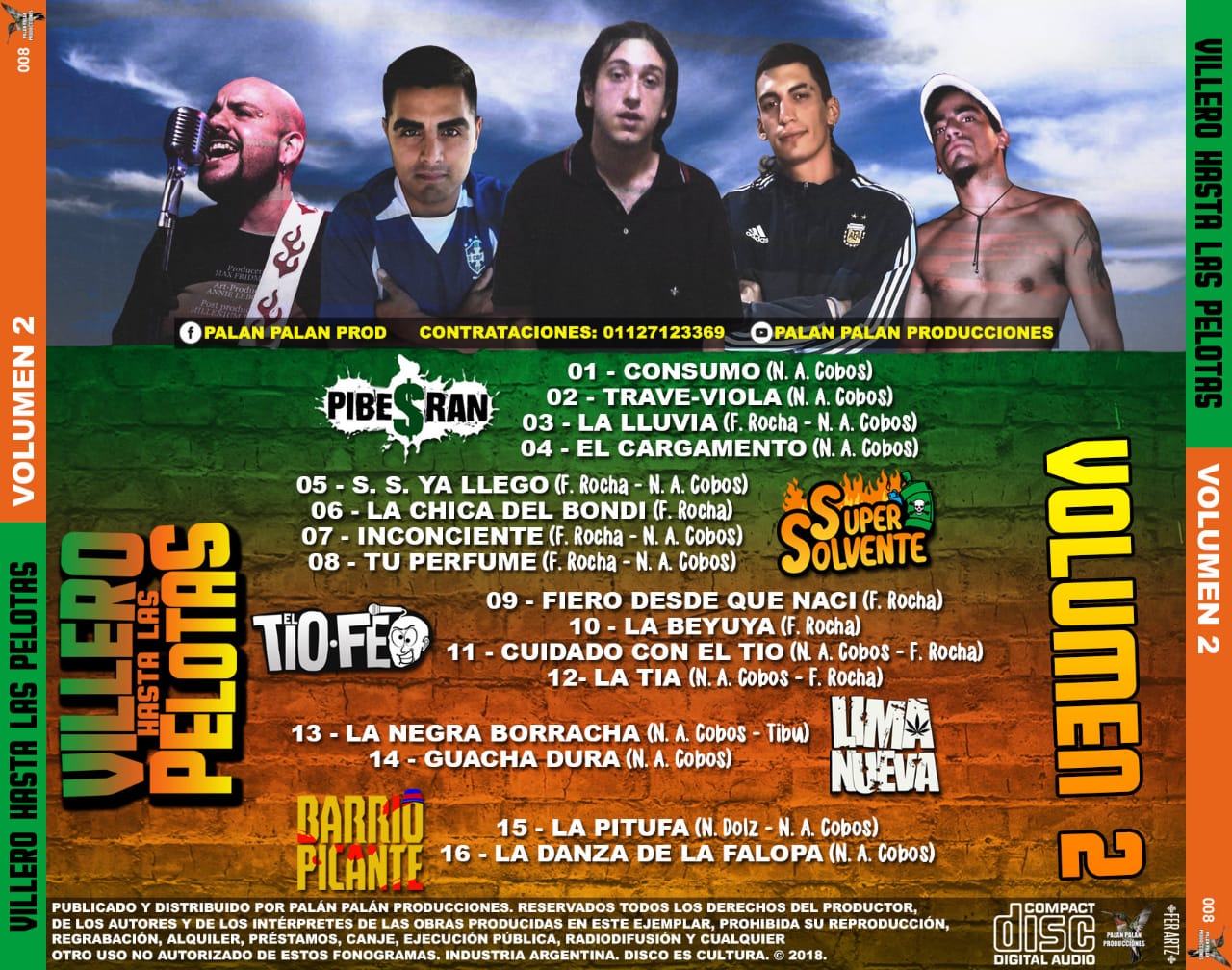 La Mejor Cumbia Villera: Villero Hasta Las Pelotas - Vol 2 (2018)