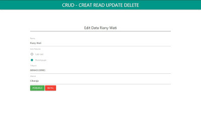 Source Code Crud Sederhana PHP MySqli
