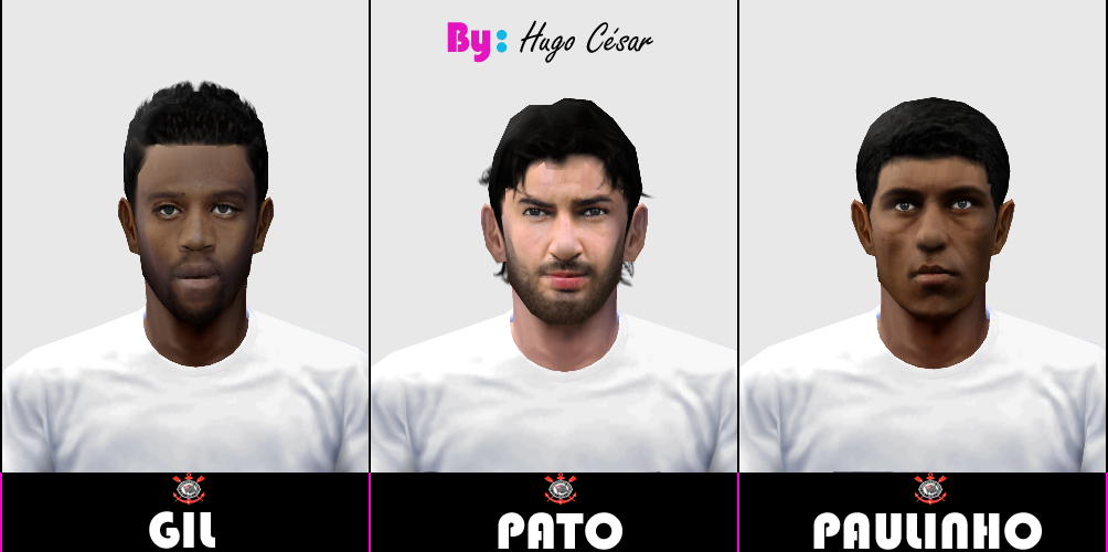Pack 2 - Faces - Ps2 - PES Edições - By Hugo César