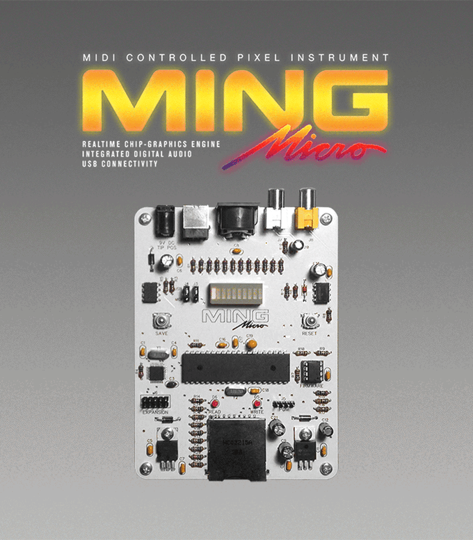 MATRIXSYNTH: Ming Micro - Portable 8-bit Video Synthesizer on Kickstarter