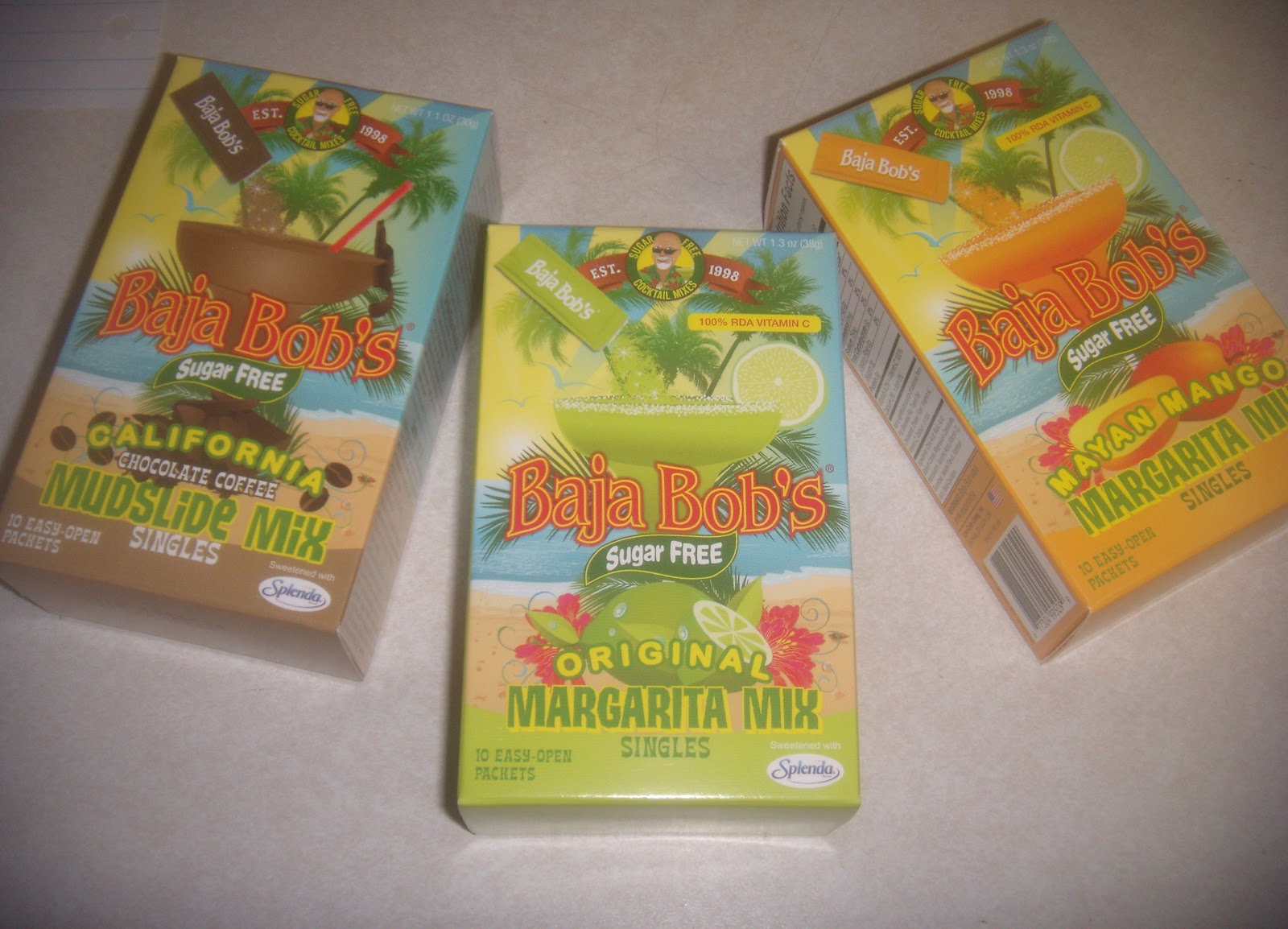 Mommie of 2: Baja Bob's Sugar Free Cocktail Mixes Review