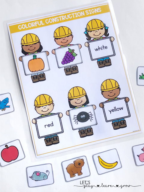 Construction Theme Activity Binder | Lets Play.Learn.Grow